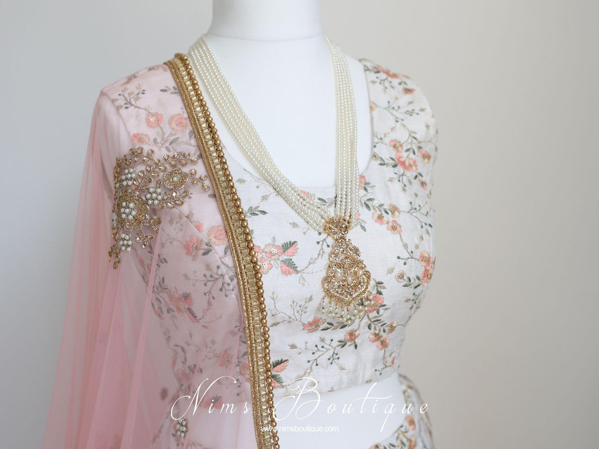 Isabel Ivory Embroidered Scoop Neck Blouse (8-10) | Nim's Boutique ...